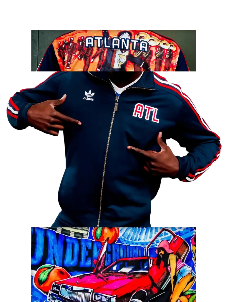 Men's 2007 Atlanta ATL Track Top by Adidas Originals: Blushing - EnLawded